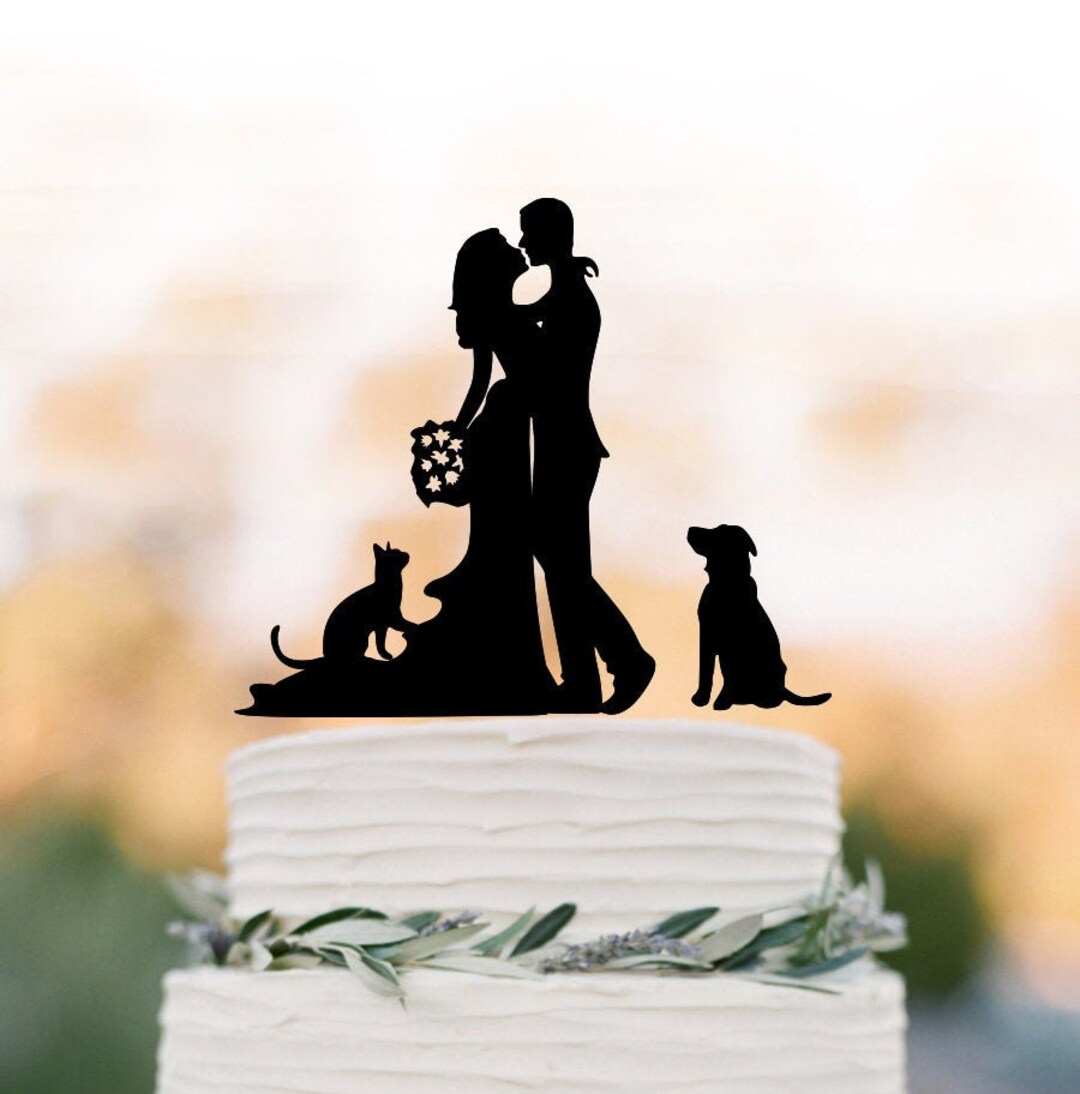 Custom Cake Topper and Labrador Retriever Wedding Cake Topper With a ...