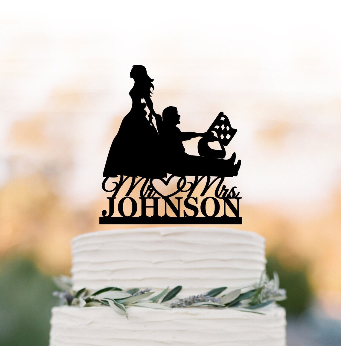 Auto Car Racing Cake Topper Checkered Flag Cake Topper for - Etsy