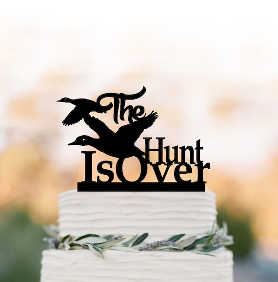 Duck Hunting Wedding Cake Toppers