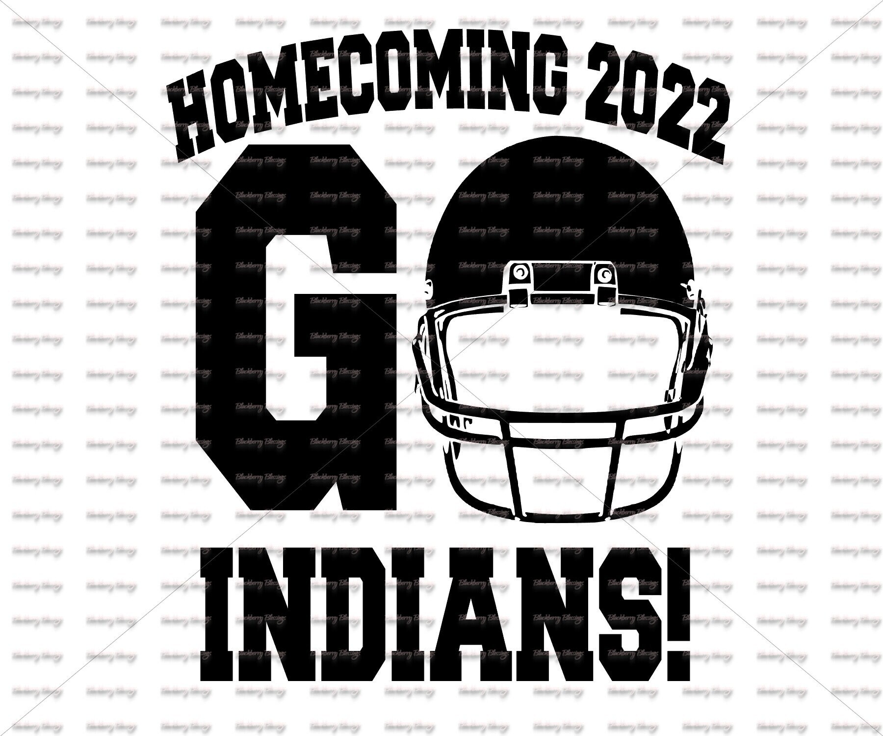 Indians Football Logo Helmet