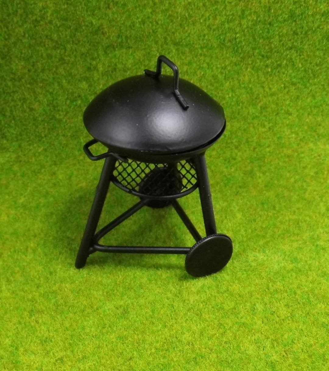 Miniature Grill Round Grill Color Black for Decoration or Handicrafts ...