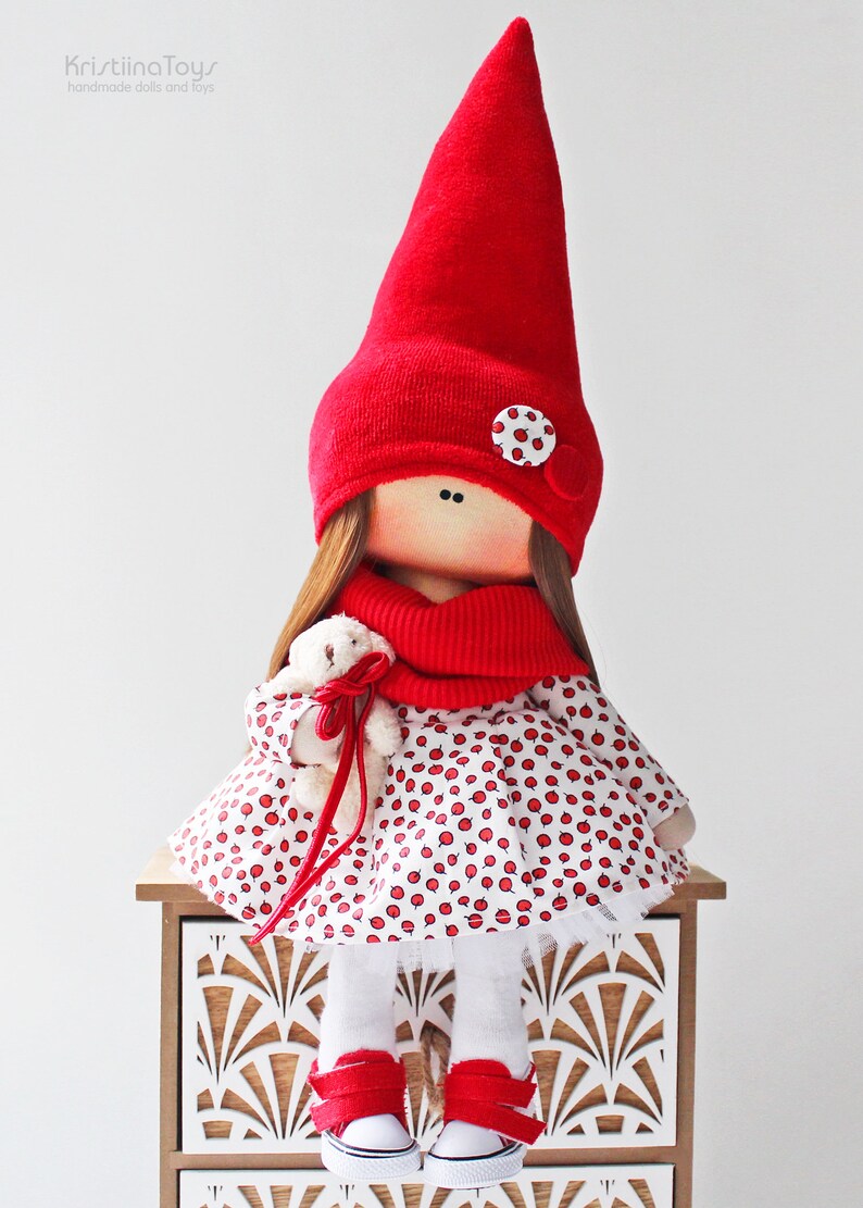 Tilda Dolls Elf Handmade Christmas Gifts for girls Fabric | Etsy