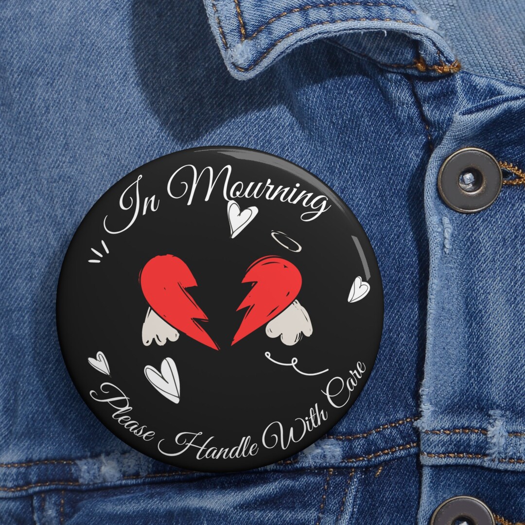 Mourning Handle With Care Pins - Etsy