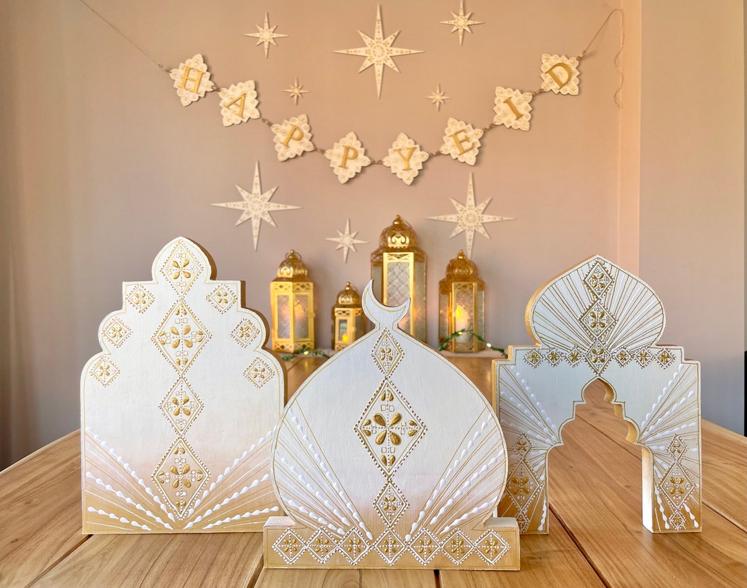 Aurora Imperial Arch, Masjid & Dome, Banner, Stars Decorations Bundle ...