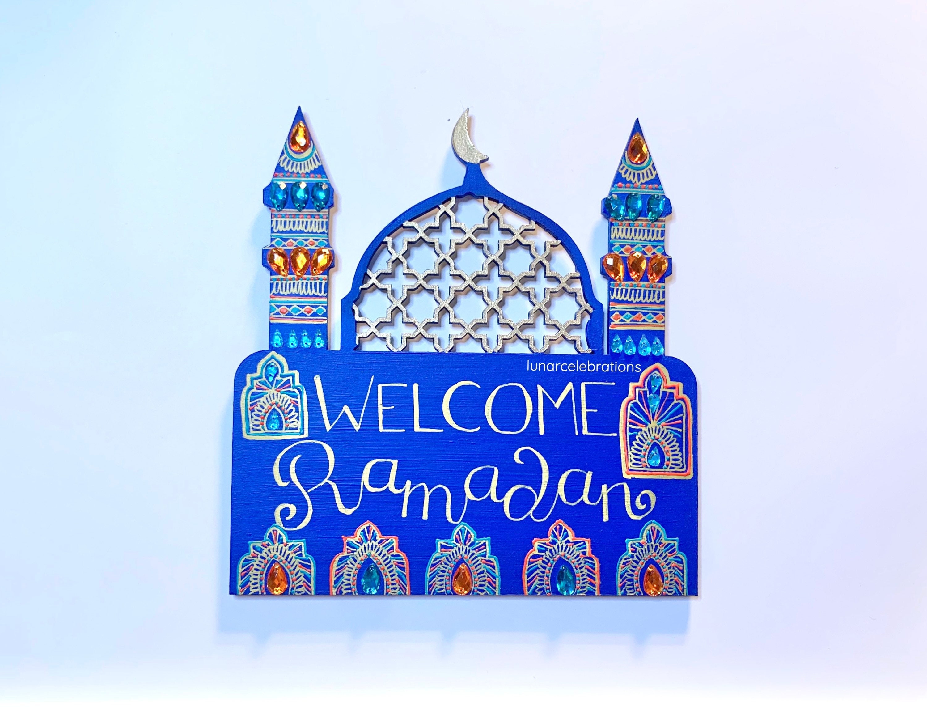 Eclipse Ramadan & Eid Welcome Sign Hand-painted Decor Royal - Etsy