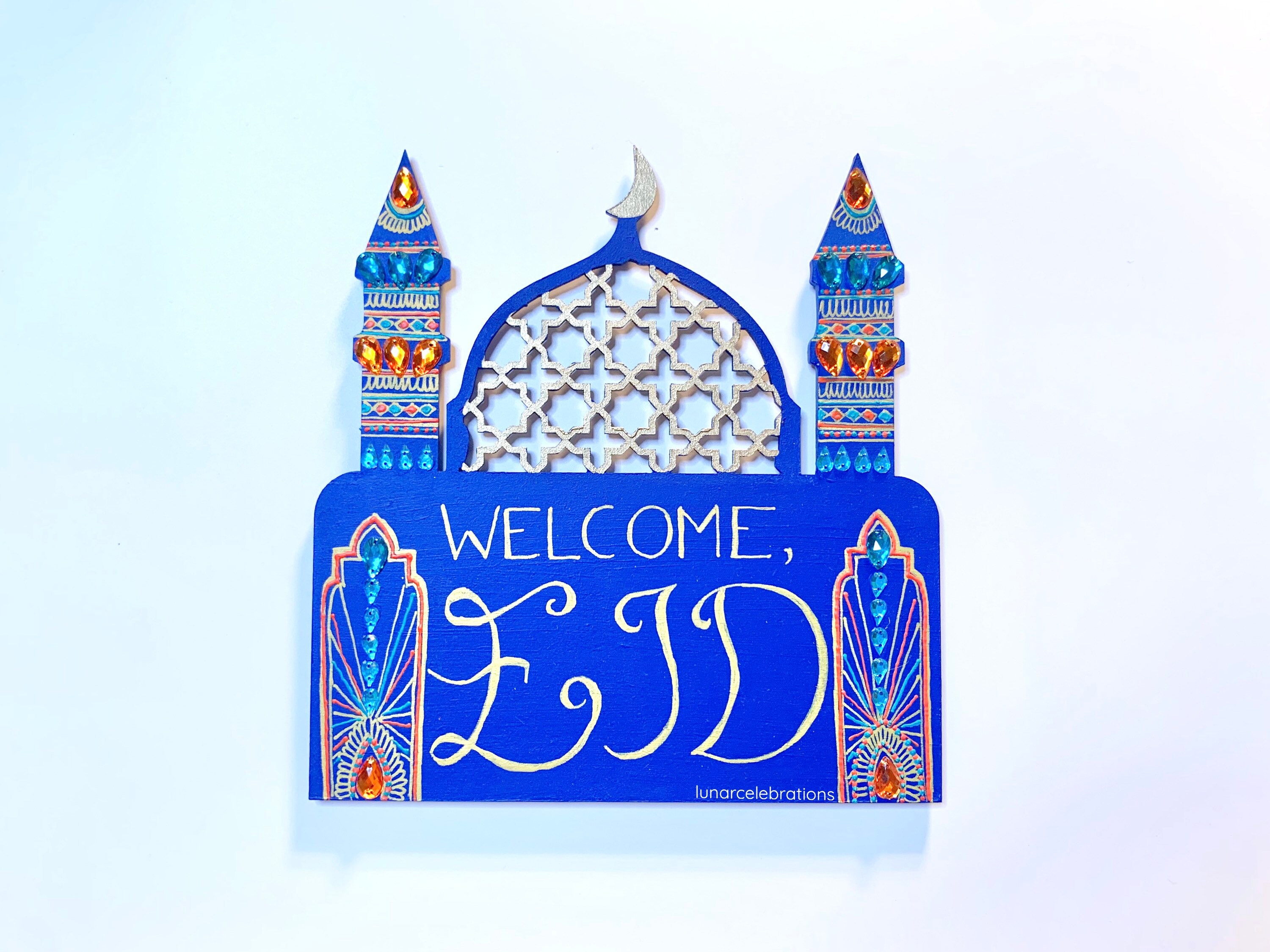 Eclipse Ramadan & Eid Welcome Sign Hand-painted Decor Royal - Etsy