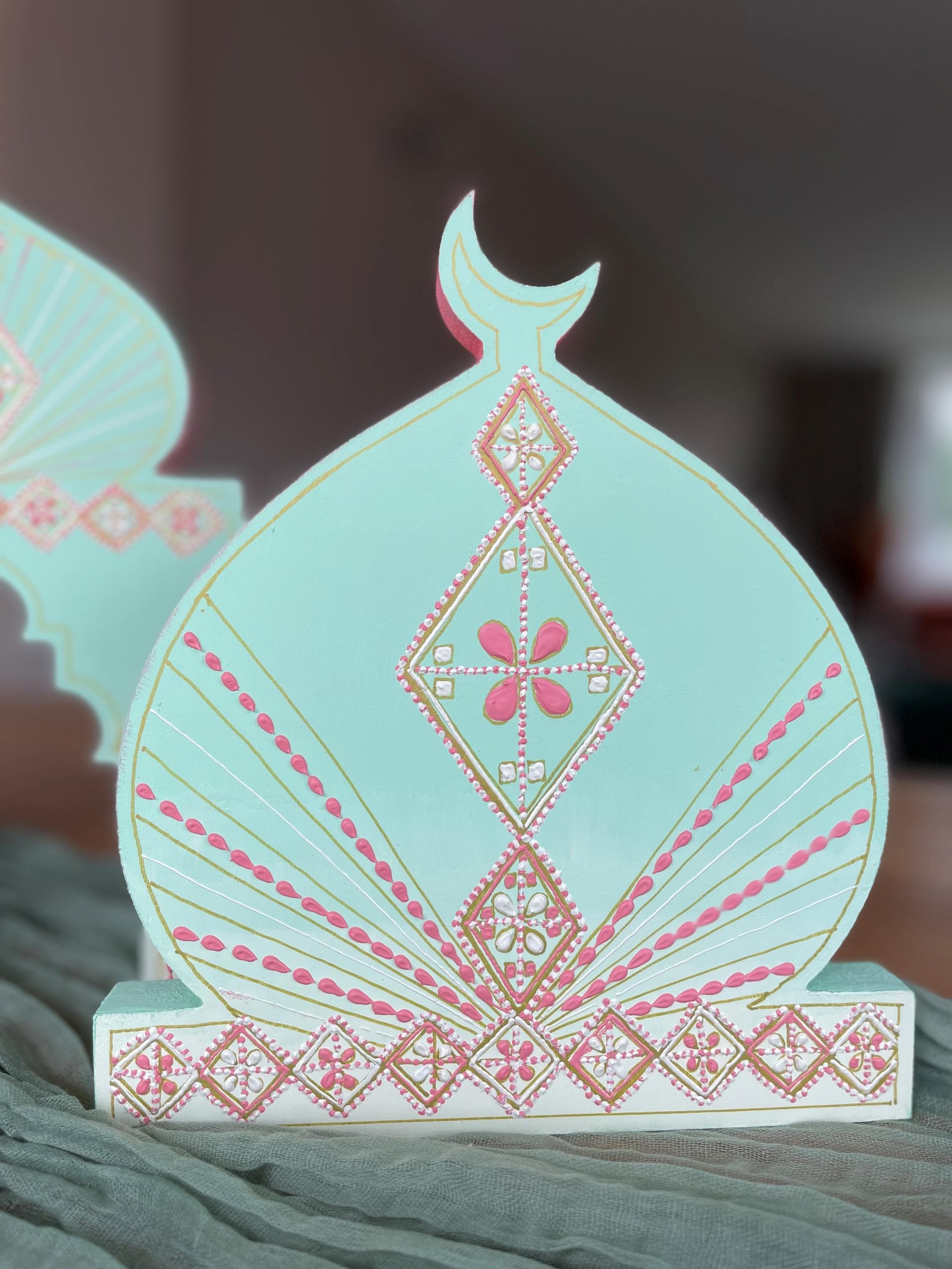 Dawn Imperial Arch, Masjid & Dome Decorations | Eid Decor Ivory Mint ...
