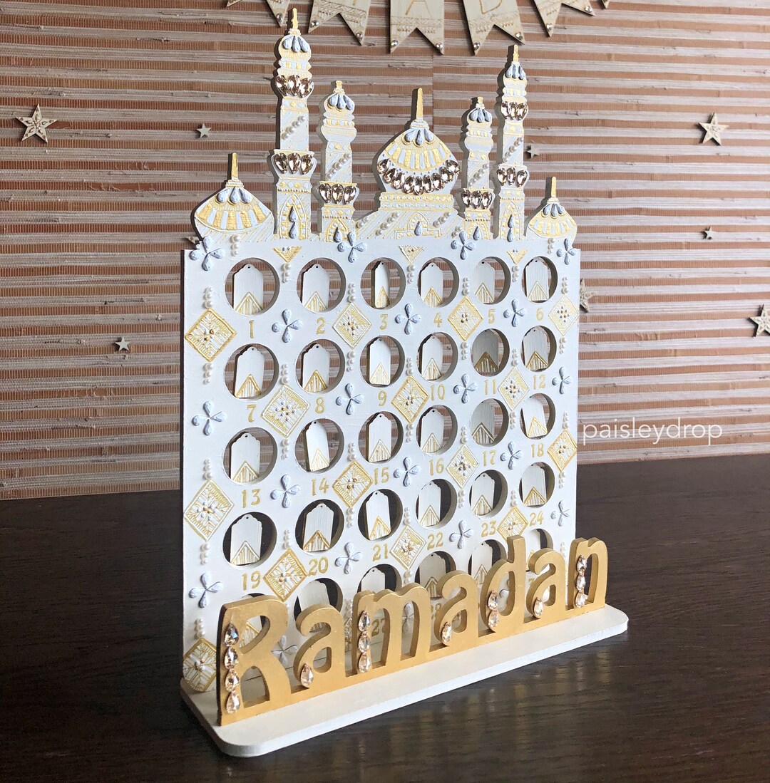 Aurora Ramadan Countdown Calendar Hand-painted Gold White - Etsy