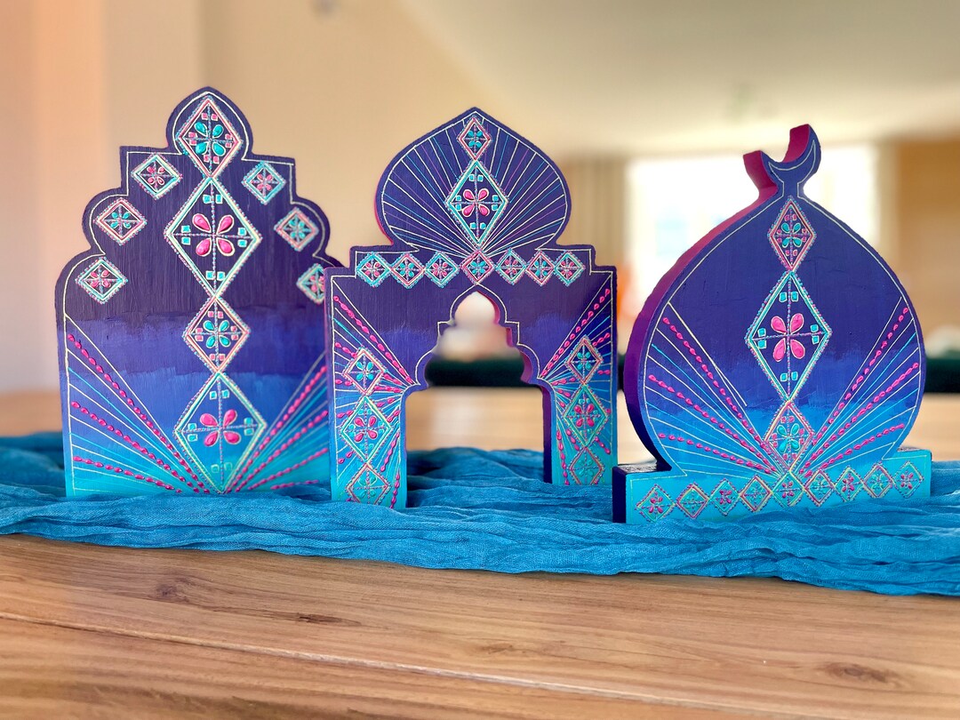 Twilight Imperial Arch, Masjid & Dome Decorations | Eid Decor Purple ...