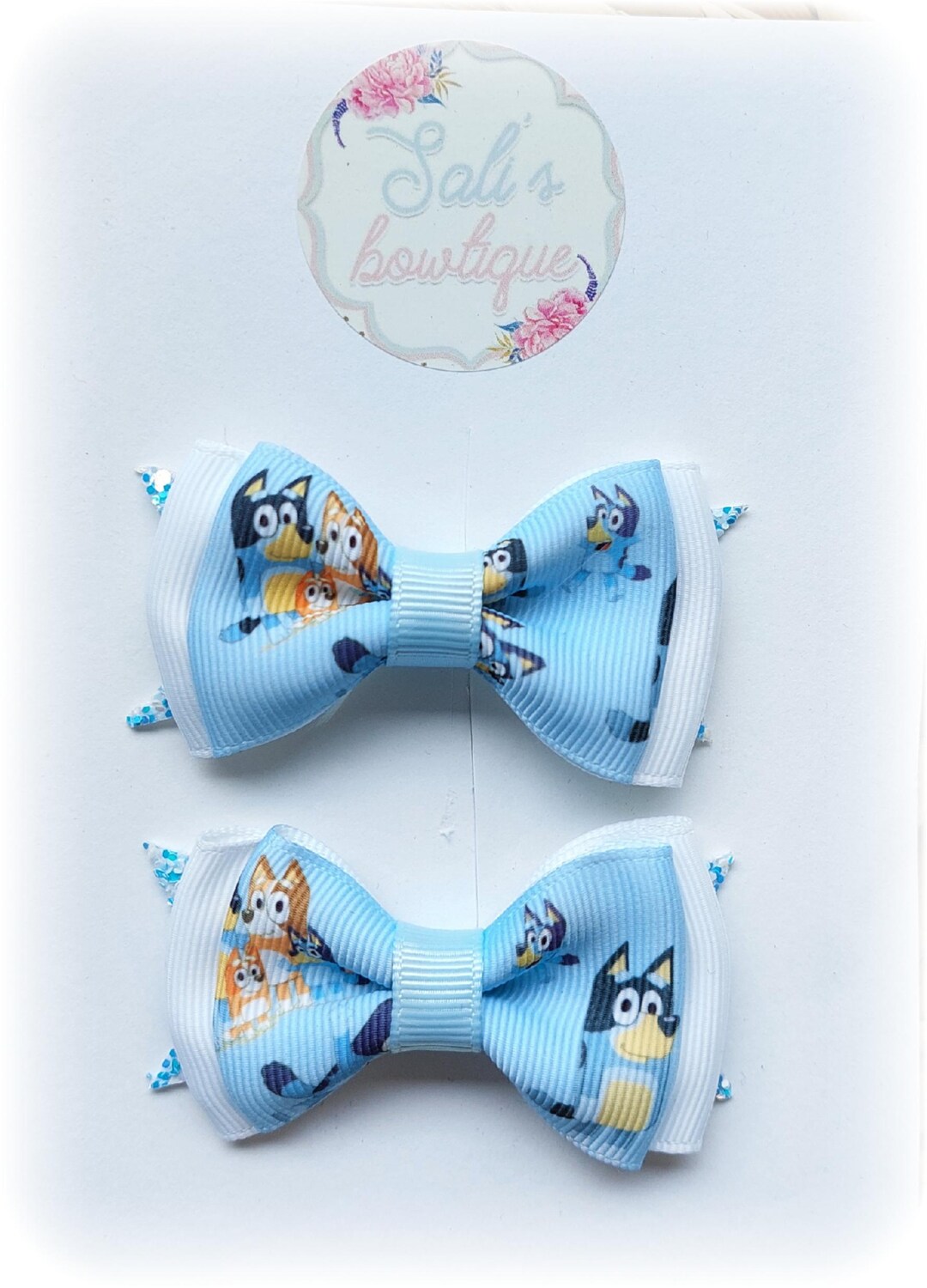 X2 Bluey Bingo Hair Clips Bluey Bingo Hair Bows. - Etsy Australia