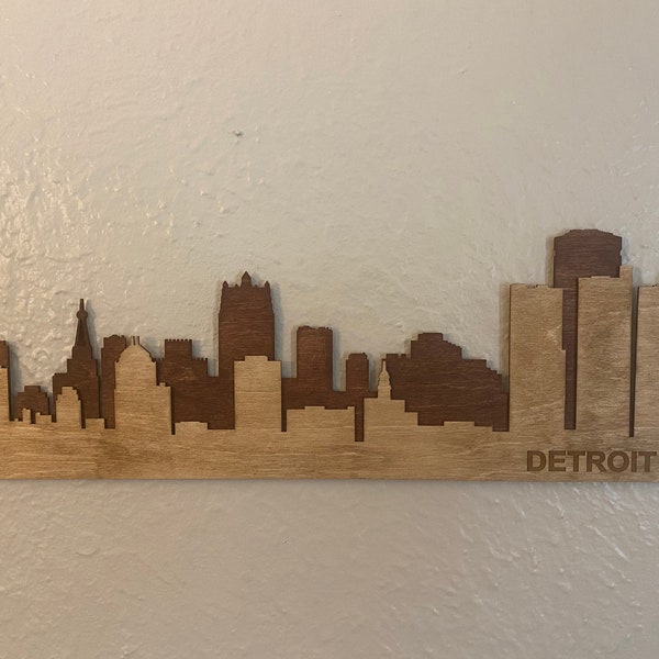 Detroit Skyline Svg - Etsy