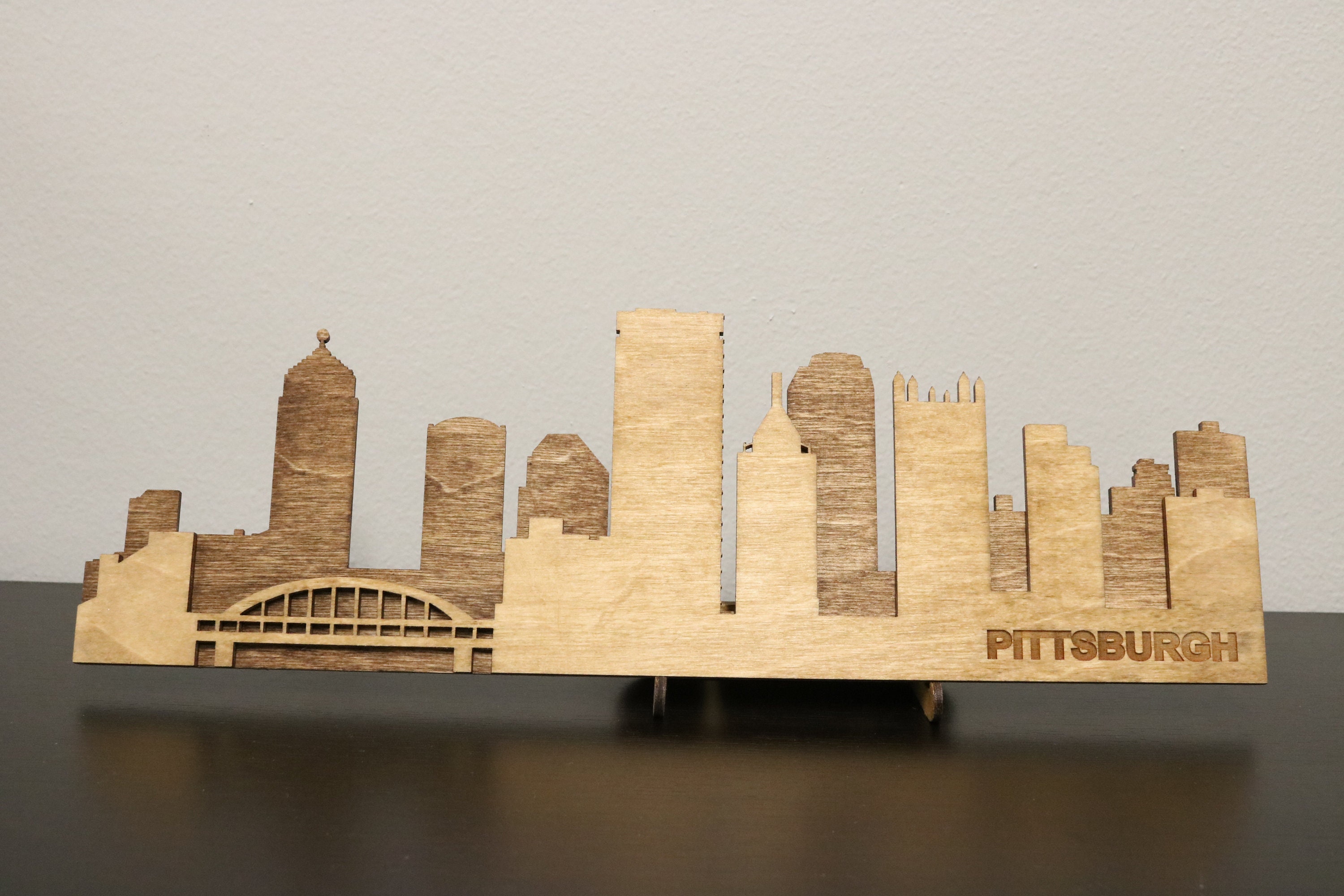Small Pittsburgh Skyline Wooden Sign Rustic Pittsburgh Sign - Etsy