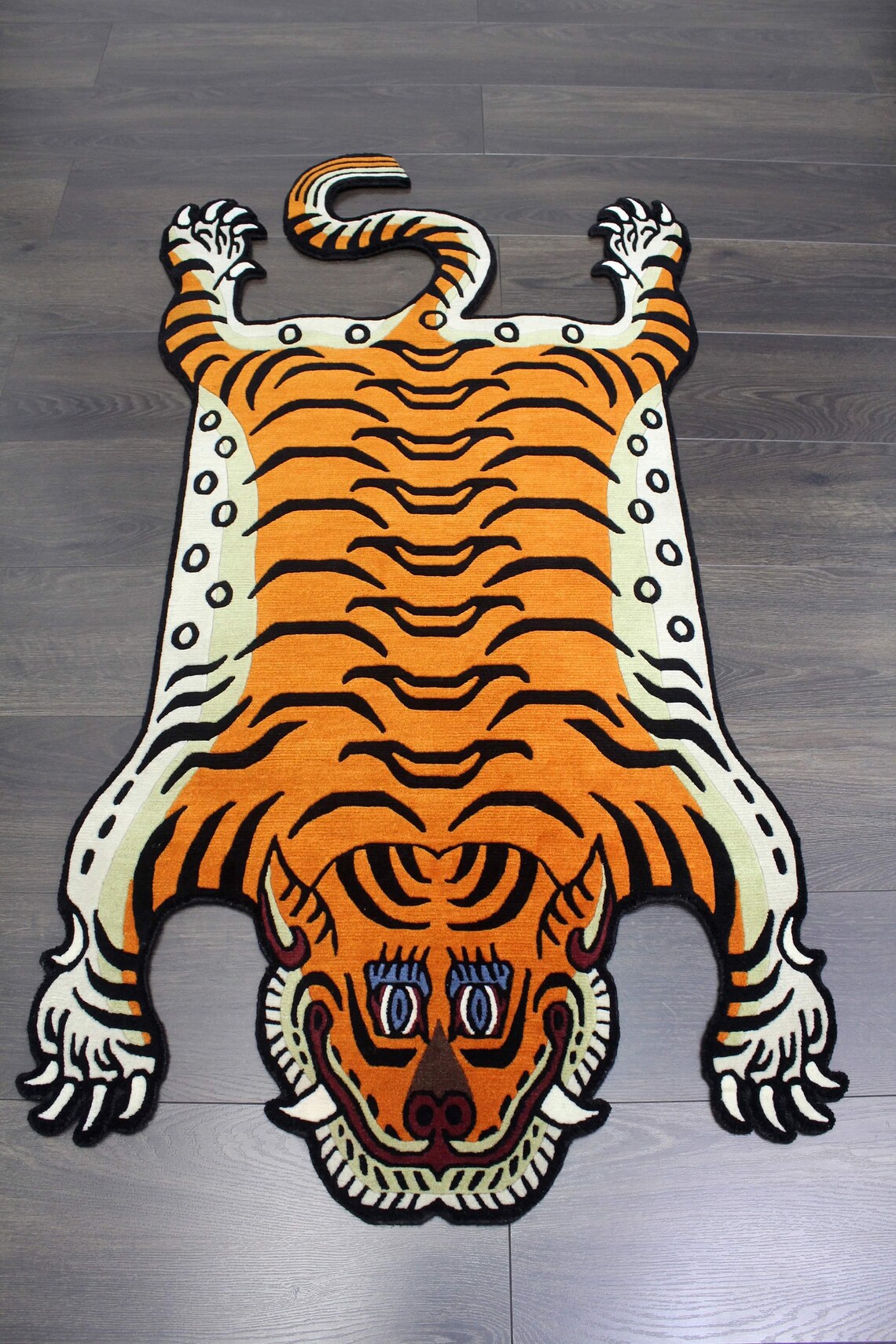 Luxury Hand-knotted Rug From Nepal Hand Weaved Tibetan Rug - Etsy