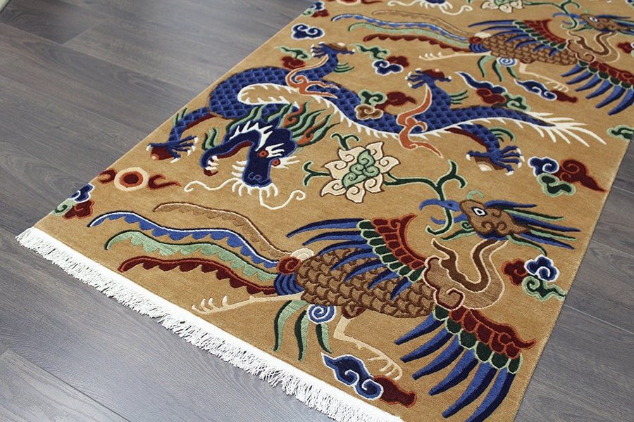 Hand Knotted Tibetan Rugs 100% Tibetan Wool Jhan Druk - Etsy