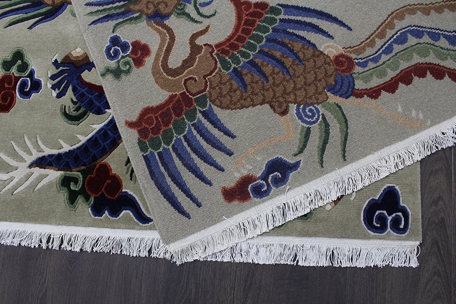 Hand Knotted Tibetan Rugs 100% Tibetan Wool Jhan Druk - Etsy
