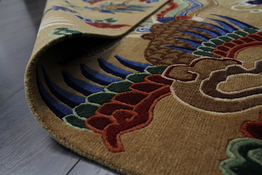 Hand Knotted Tibetan Rugs 100% Tibetan Wool Jhan Druk - Etsy