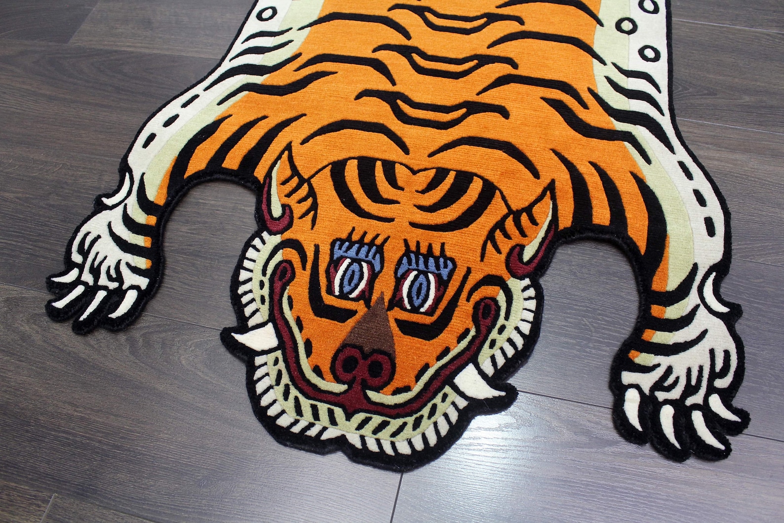 Luxury Hand-Knotted Rug From Nepal Hand Weaved Tibetan Rug | Etsy