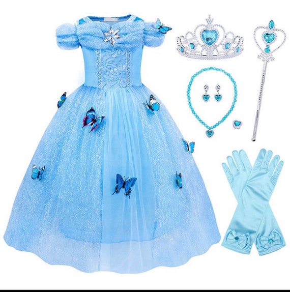 CINDERELLA Disney Inspired Princess Dress Costume Set Deluxe | Etsy