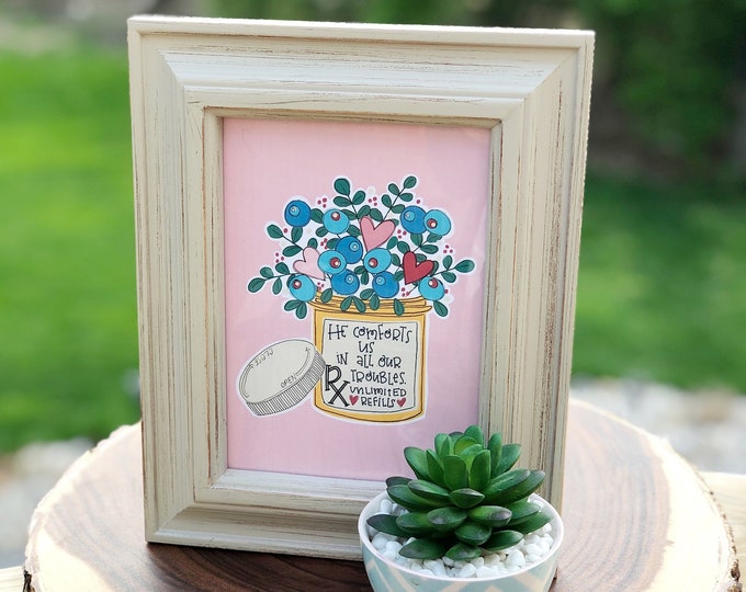 God Comforts Us//get Well//encouragement//praying for You Art Print - Etsy