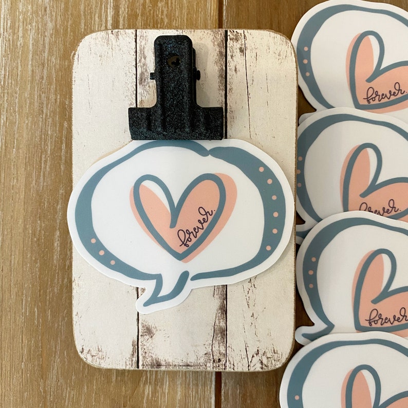I'll Love You Forever Sticker//vinyl Sticker//love | Etsy