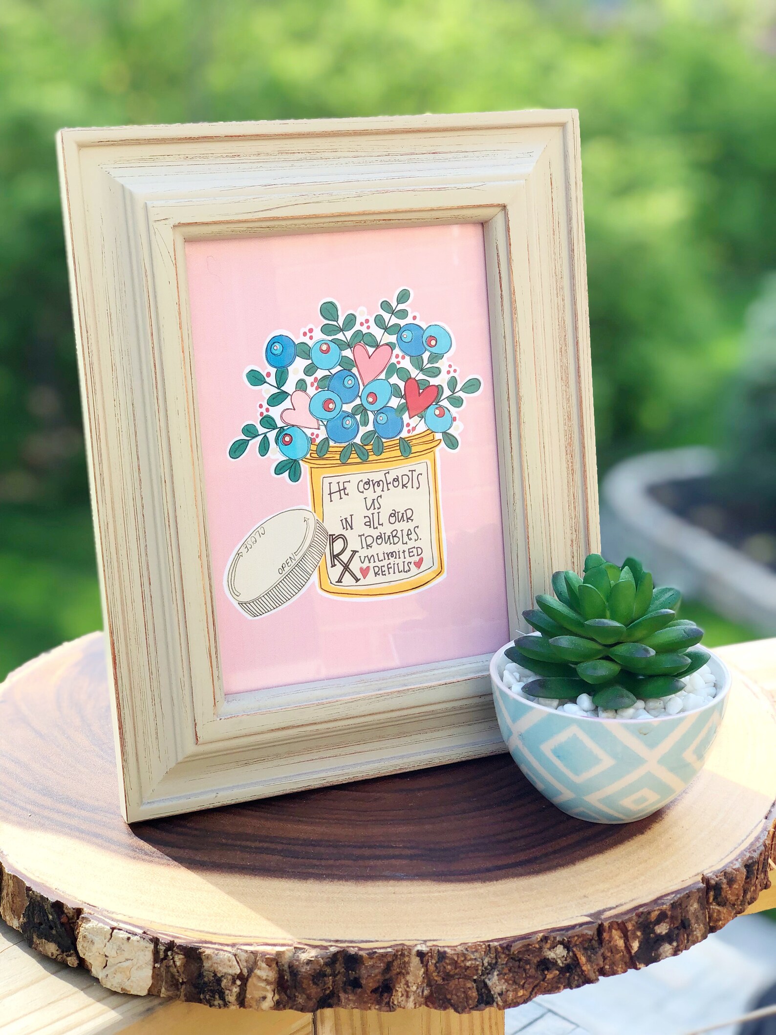 God Comforts Us//get Well//encouragement//praying for You Art | Etsy