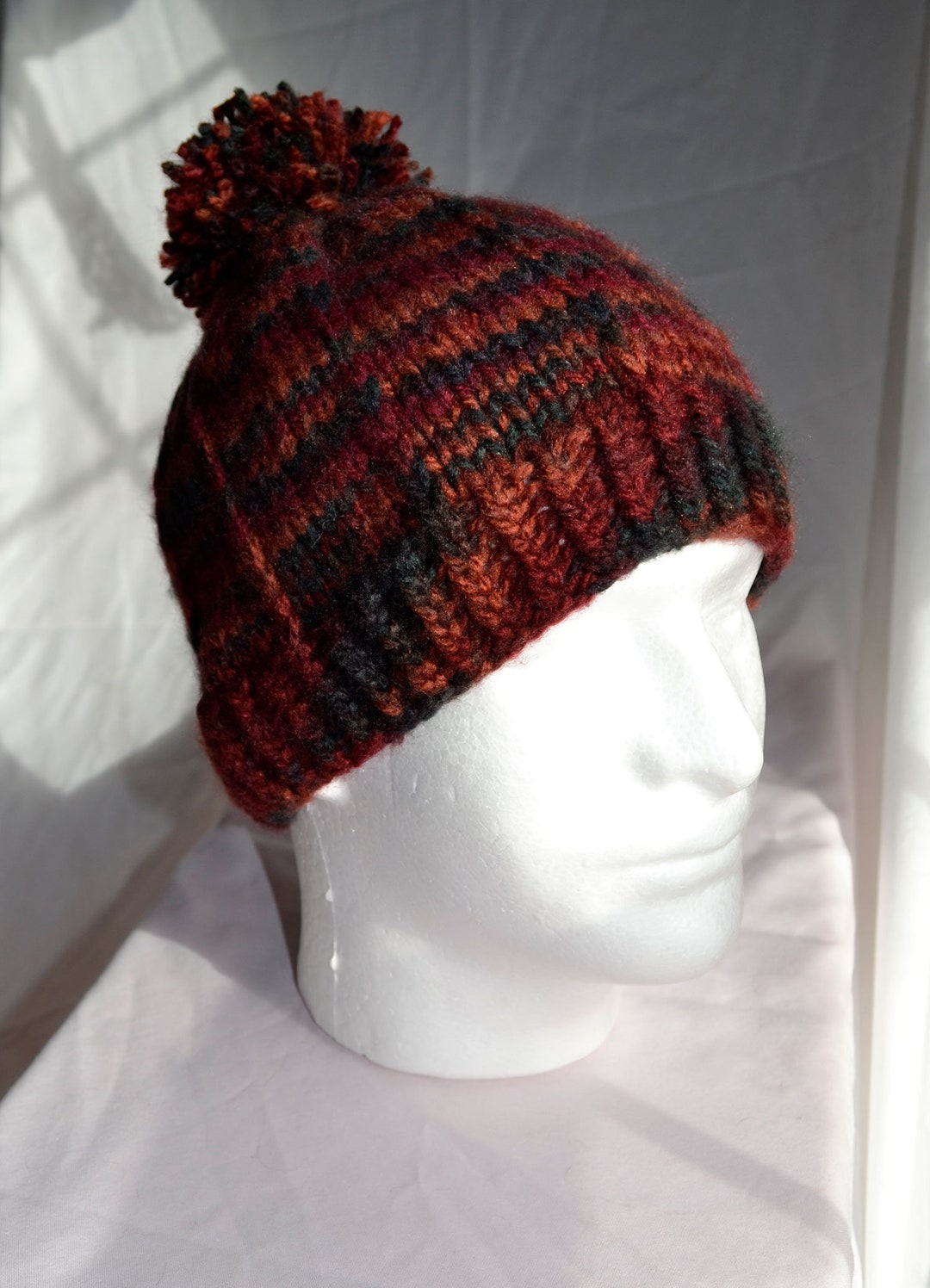Soft Slip Stitch Knit Hat - Etsy