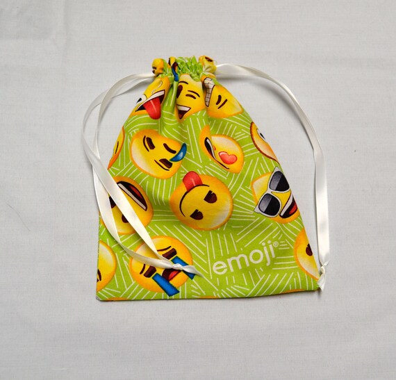 Emoji Drawstring Dice Bag or Gift Pouch Fully Lined | Etsy