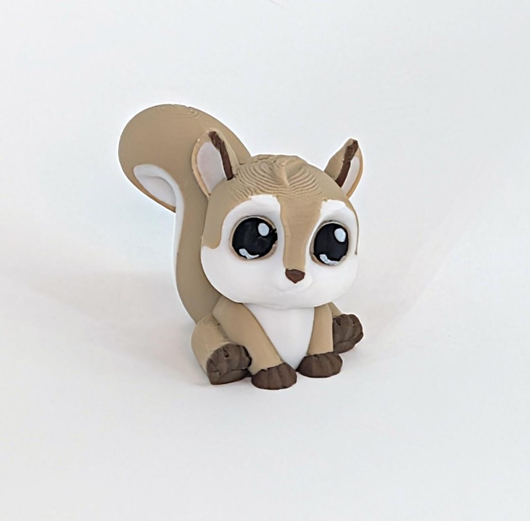 3D Printed Squirrel Figurine - Etsy