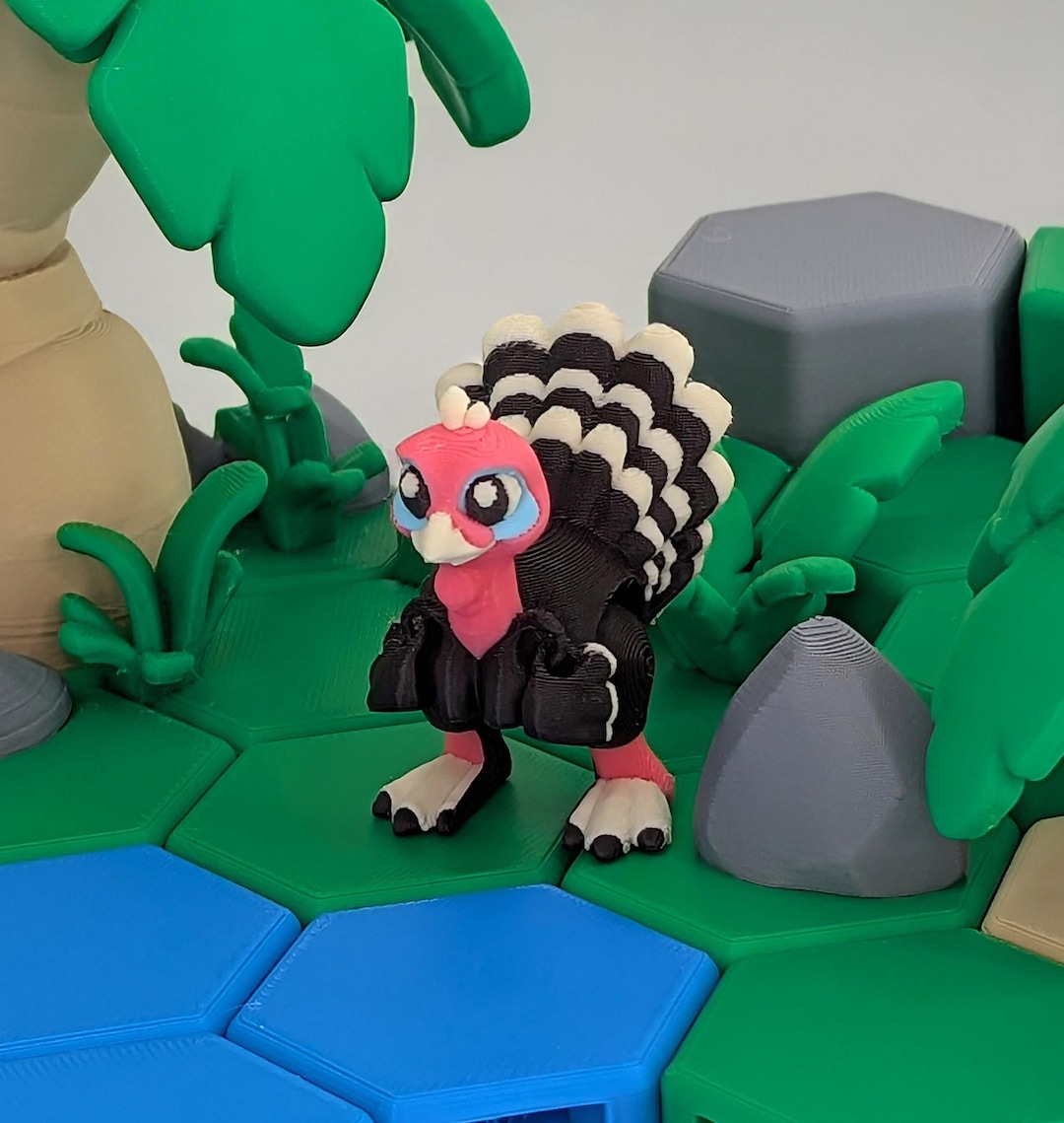 3D Printed Turkey: Articulated Thanksgiving Decor - Etsy