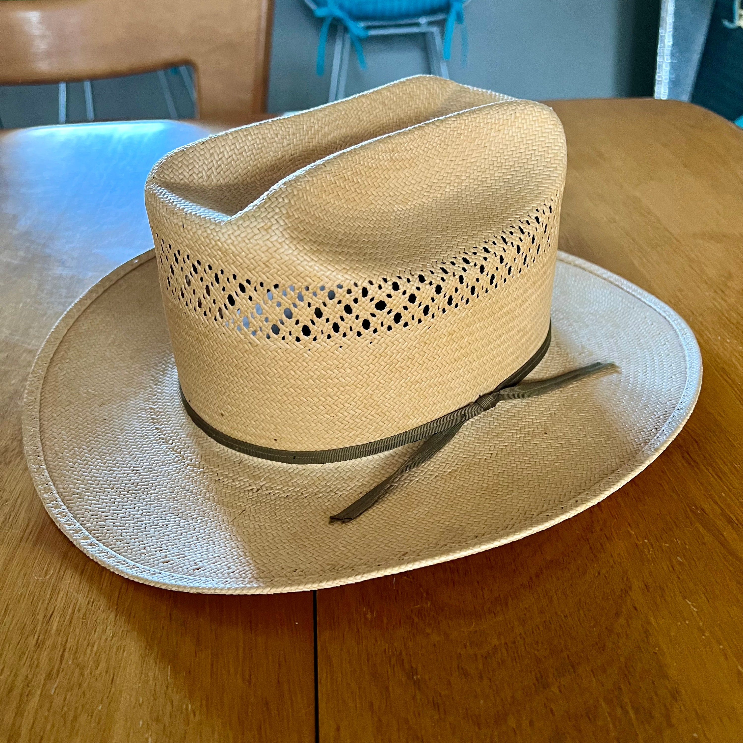 1960s Vintage Resistol Straw Formosan Open Road Style Hat 6 7/8 - Etsy