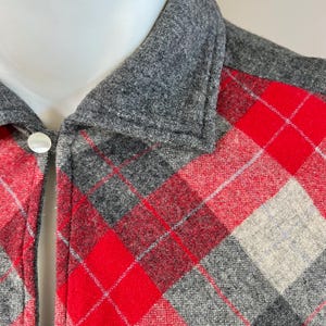 1950s Vintage Two Tone Panel Loop Collar Wool Rockabilly Shirt M - Etsy