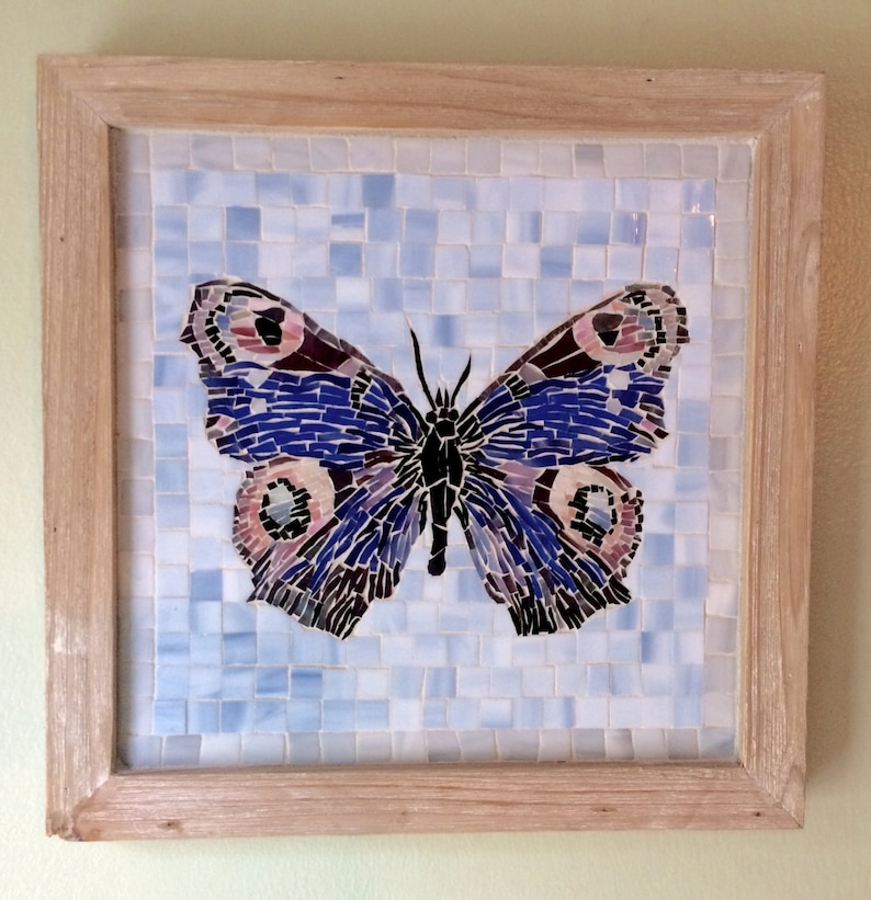 Mosaic Glass Butterfly - Etsy