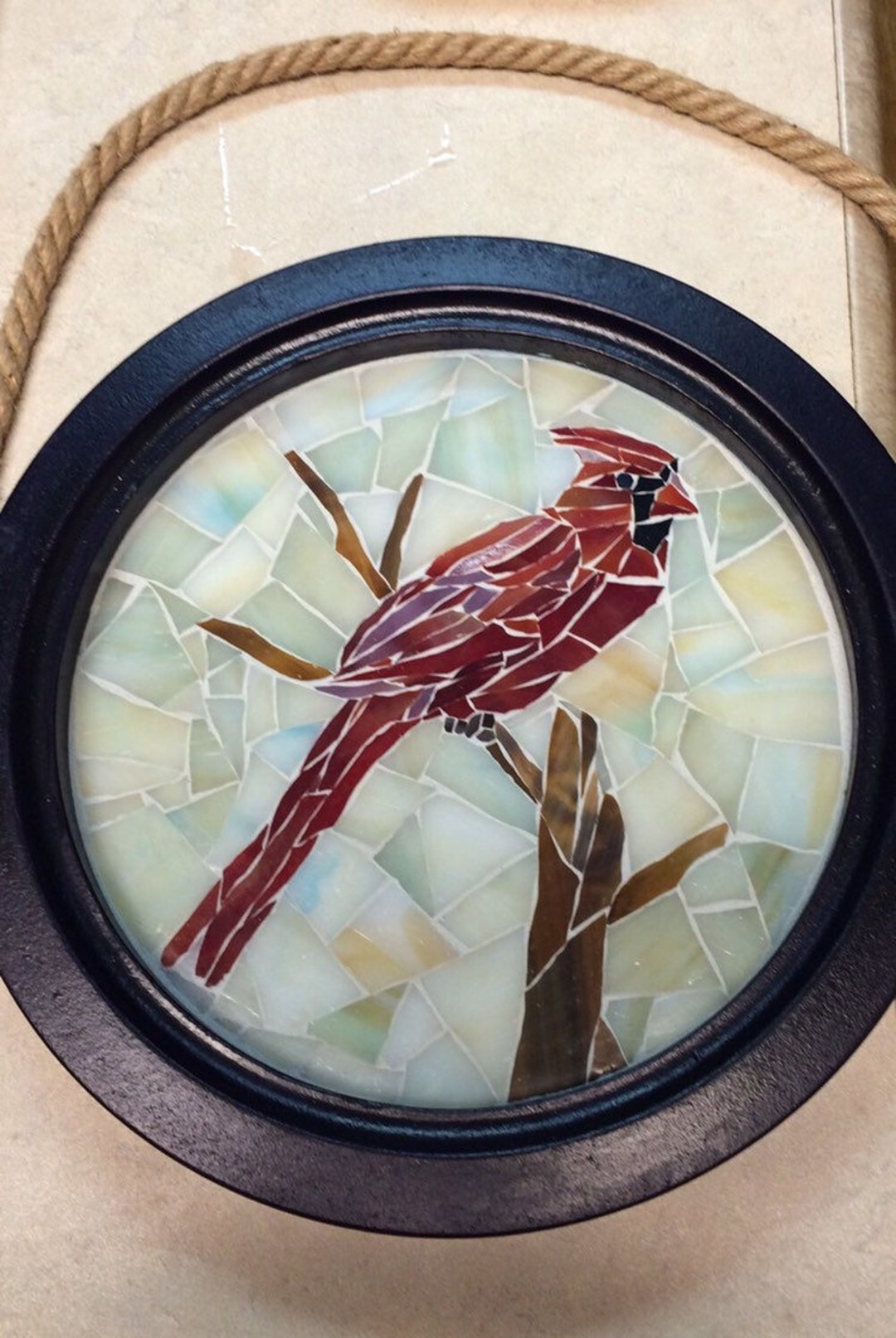 Cardinal Mosaic - Etsy