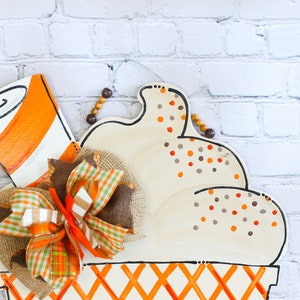 Pumpkin Spice Latte Door Hanger, Thanksgiving Door Hanger, Autumn Door ...