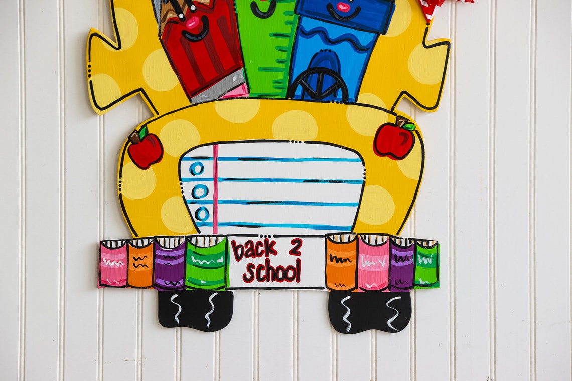 Back to School Door Hanger Teacher Gift Ideas Teacher - Etsy