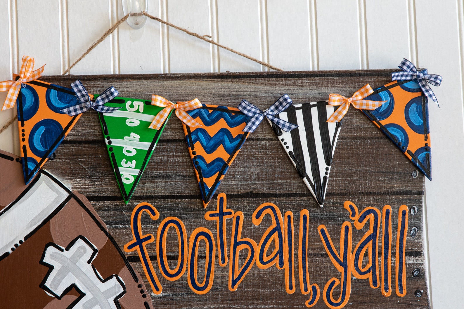 Football Door Hanger Football Lover Door Hanger Football Fan | Etsy