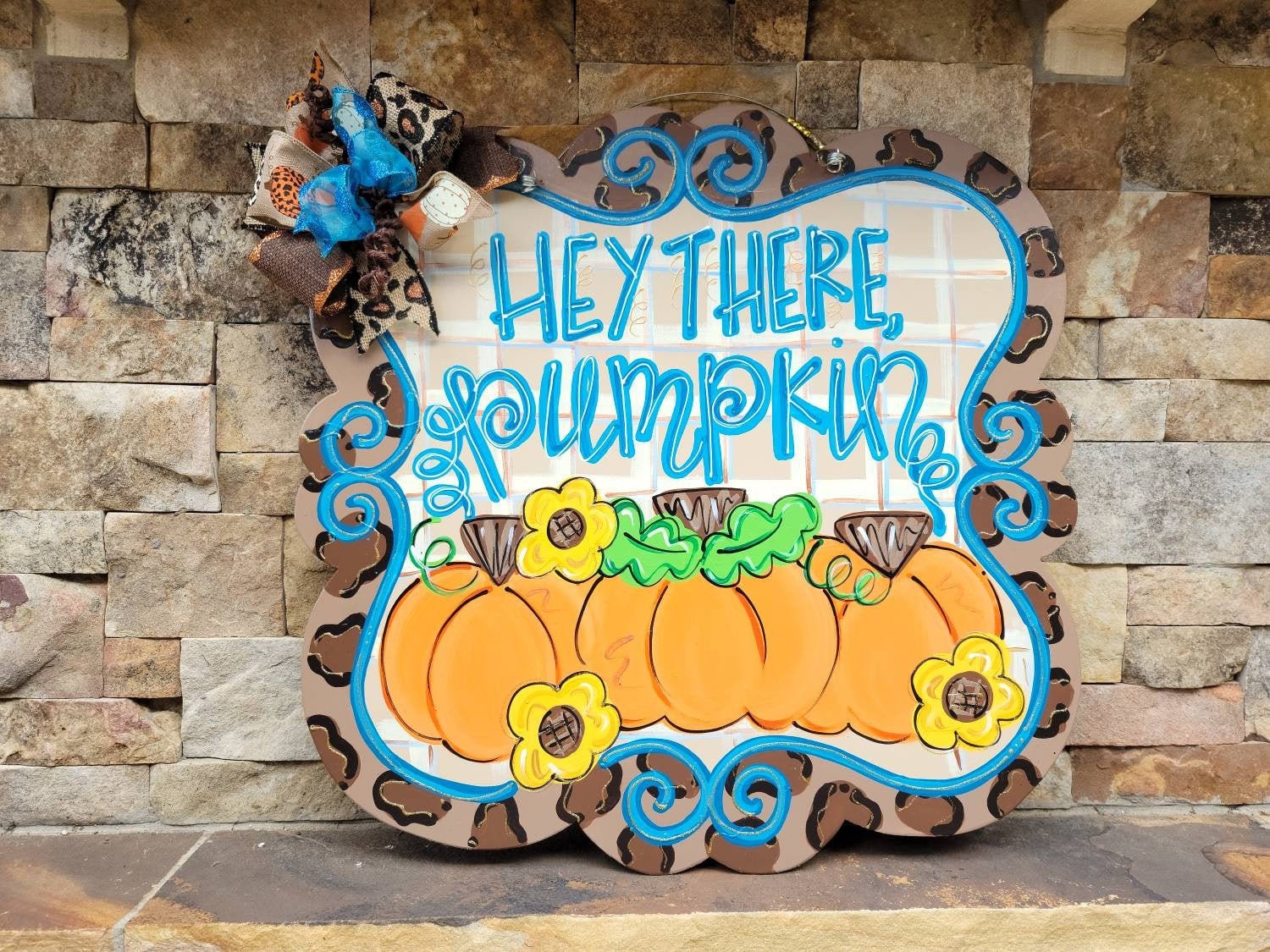 Thanksgiving door hanger fall door hanger cross door hanger | Etsy