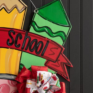 Back to School Door Hanger, Pencil Door Hanger, Teacher Gift ...