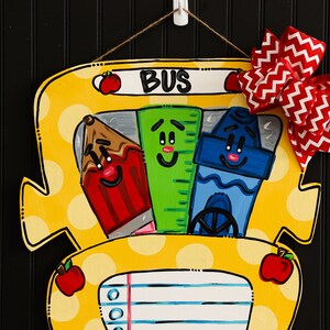 Back to School door hanger teacher gift schoolroom decor | Etsy