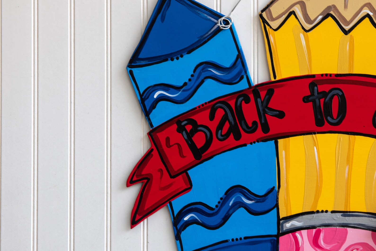 Back to School Door Hanger Pencil Door Hanger Teacher Gift - Etsy
