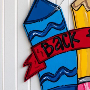 Back to School Door Hanger, Pencil Door Hanger, Teacher Gift ...