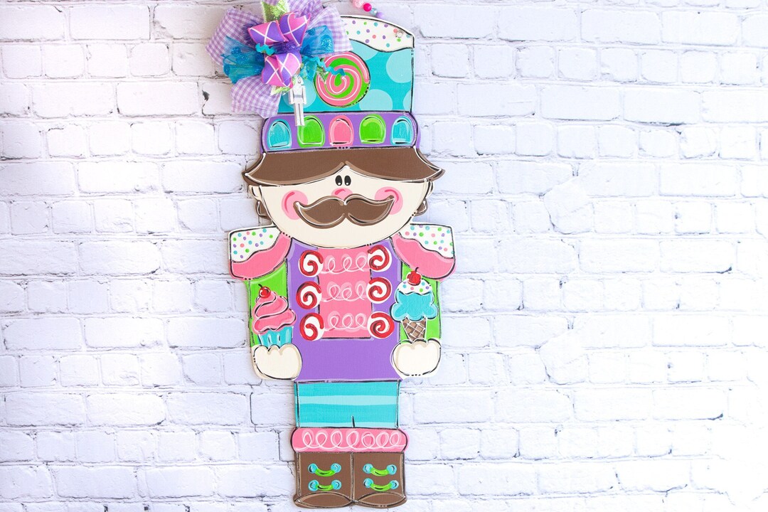Nutcracker Front Door Hanger, Christmas Door Hanger, Christmas Front ...