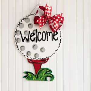 Golf Door Hanger, Spring Door Hanger, Summer Door Hanger, Golf Gift for ...