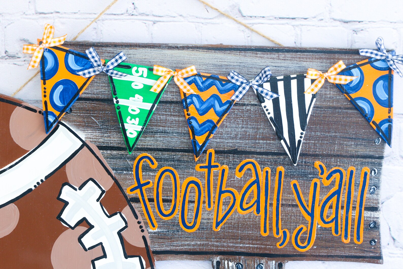 Football Door Hanger, Football Lover Door Hanger, Football Fan Door ...