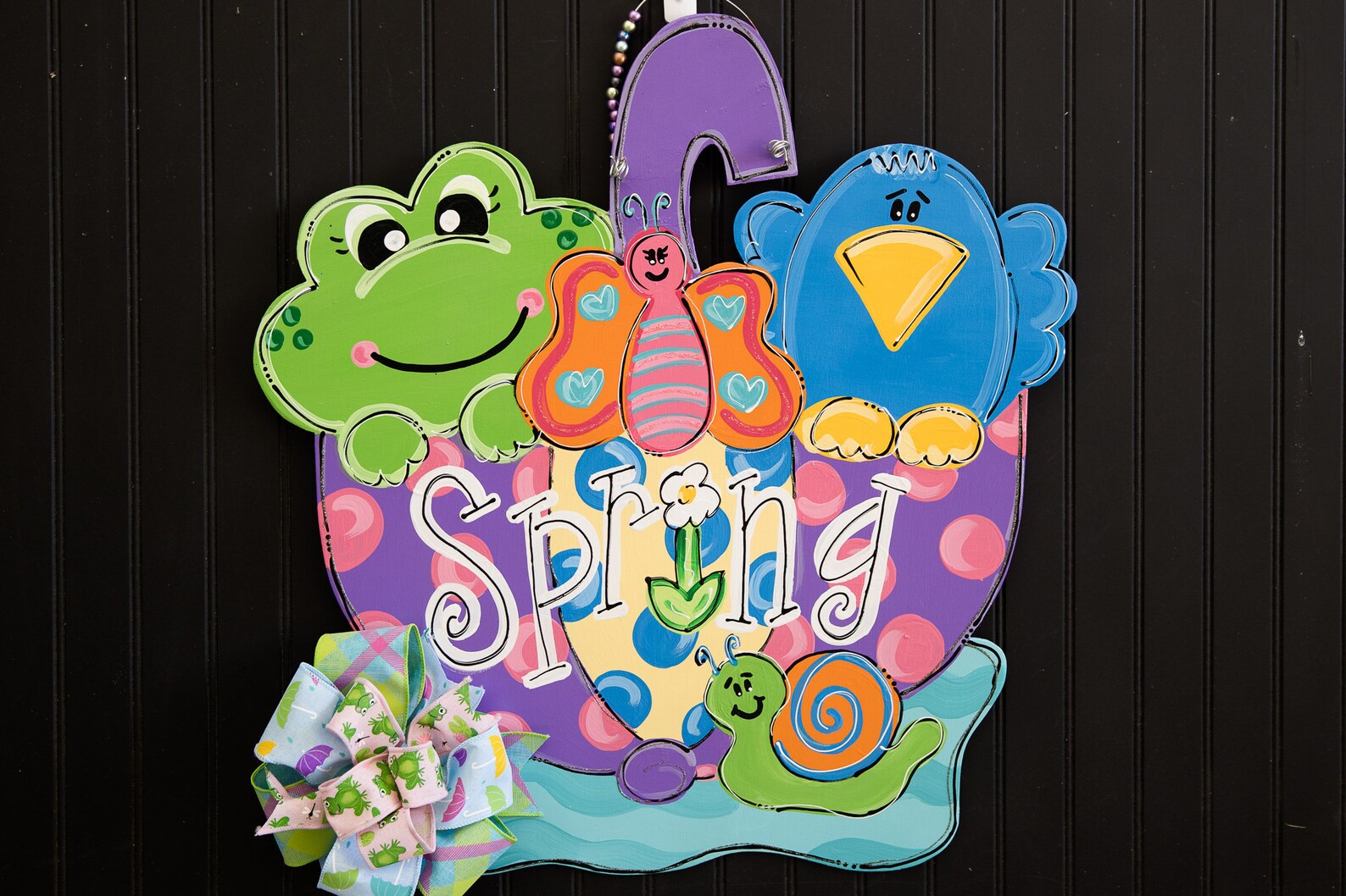 Spring Door Hanger Umbrella Door Hanger Spring Door Decor | Etsy