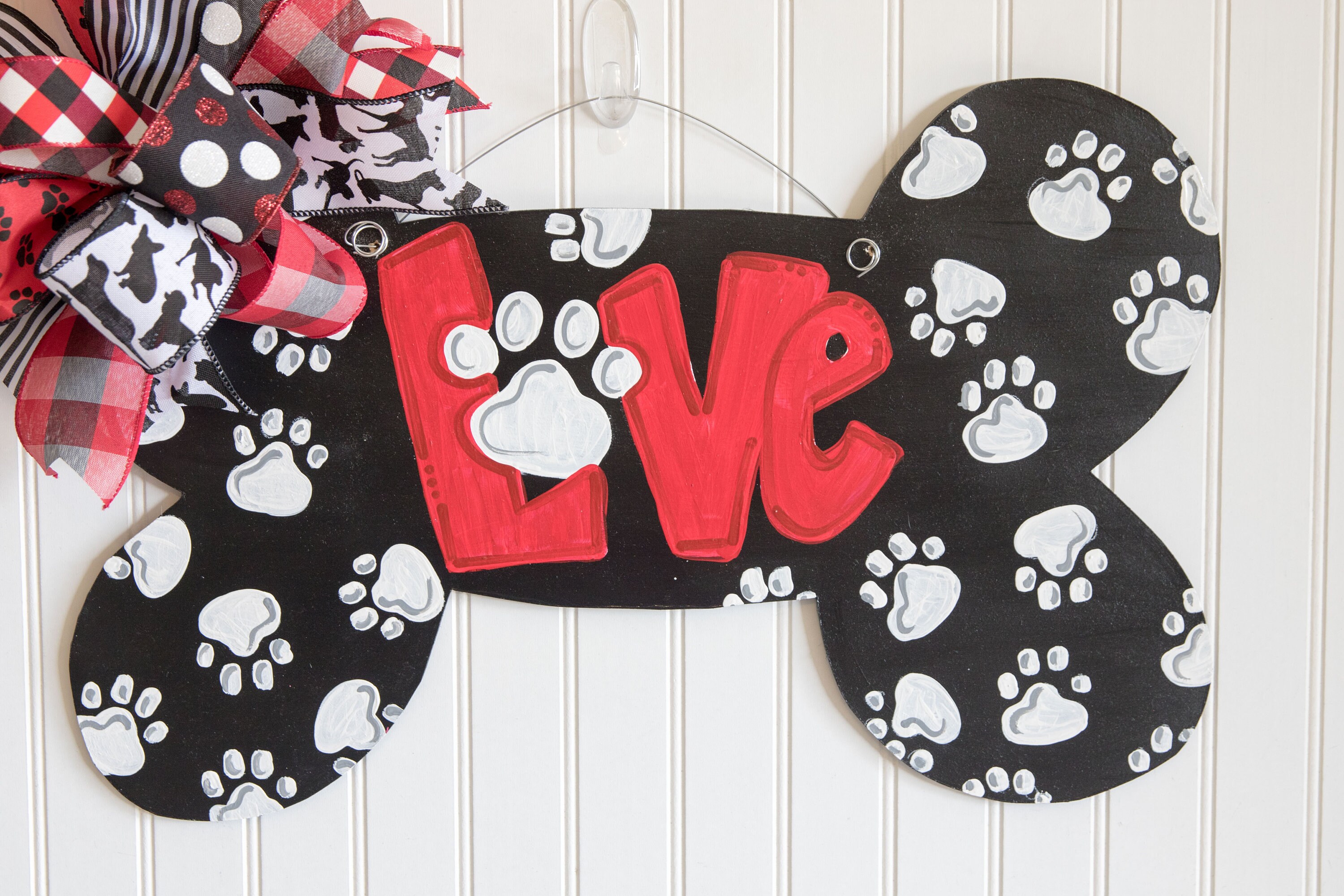 Dog Bone door hanger puppy love door hanger dog lover door | Etsy