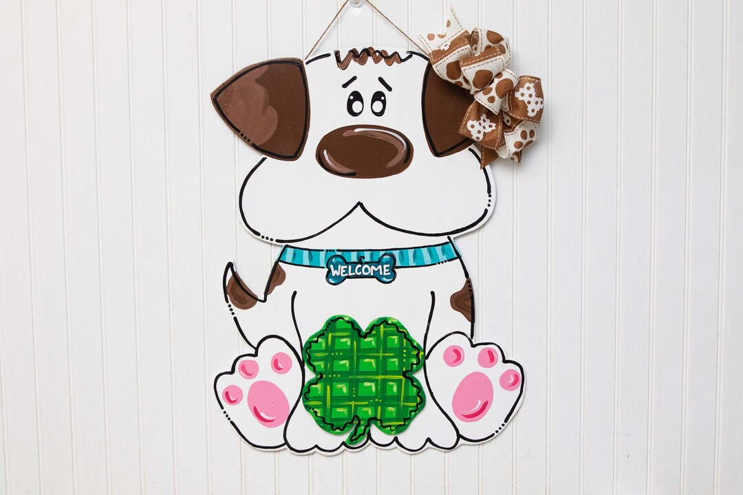 Dog Door Hanger, Dog Lover Gift, Dog Interchangeable Door Hanger, Door ...