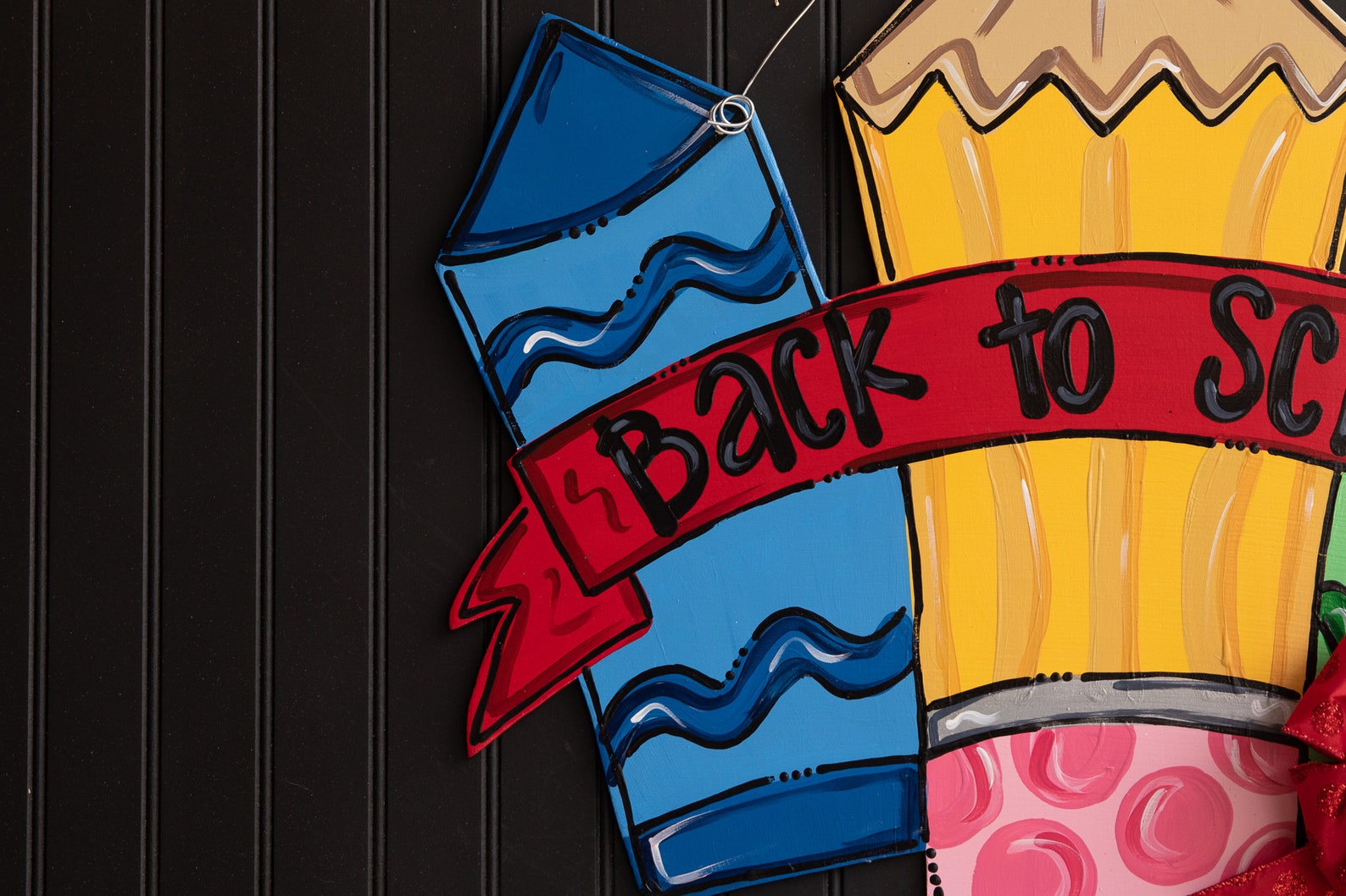 Back to School Door Hanger Pencil Door Hanger Teacher Gift - Etsy