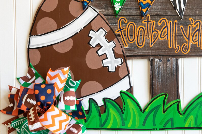 Football Door Hanger Football Lover Door Hanger Football Fan | Etsy