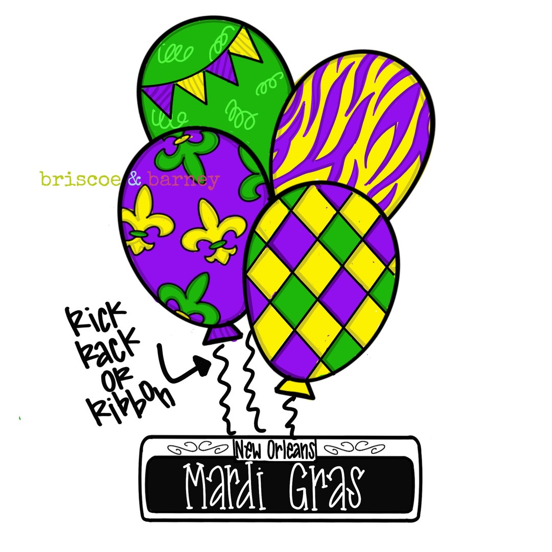 PREORDER Mardi Gras Door Hanger, New Orleans Party, Mardi Gras Wreath ...